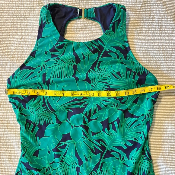 Lands' End | Swim | Nwt Lands End High Neck Green Blue One Piece ...